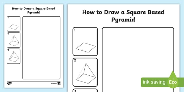 FREE How To Draw A Square Based Pyramid teacher Made 