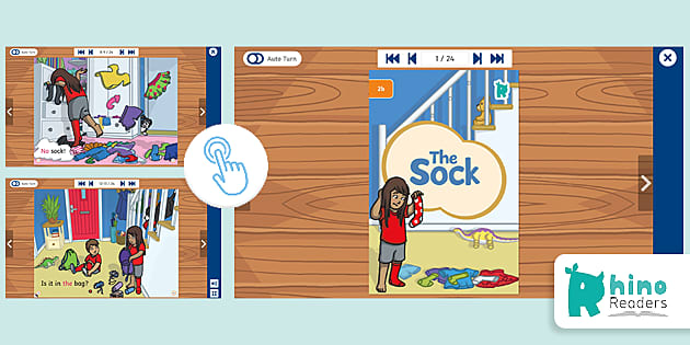 Level 2b Reading Scheme Book: The Sock | Rhino Readers