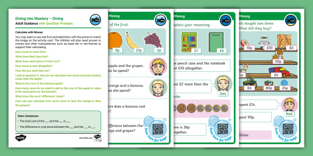 👉 Year 2 DiM: Step 7 Calculate with Money Activity Cards