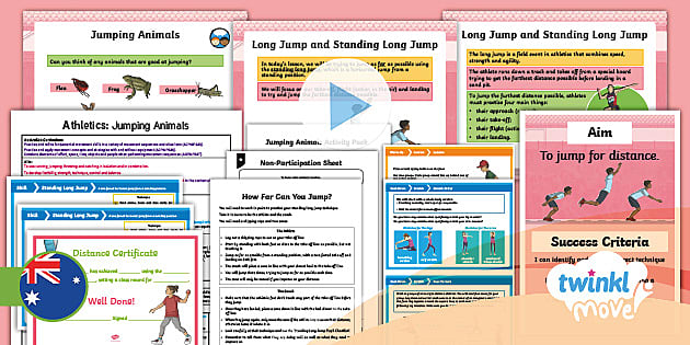 Move PE Year 3 Athletics Lesson 4: Jumping Animals Lesson Pack