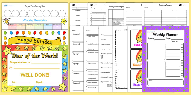 FREE! - Class Management Teacher Folder Resource Taster Pack