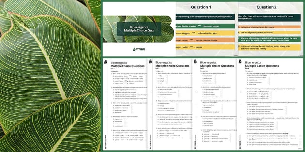 Aqa Bioenergetics Quiz Bundle Teacher Made Twinkl
