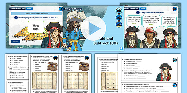 👉 White Rose Maths Compatible Year 3 Add and Subtract 100s