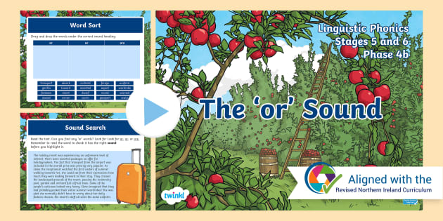 Linguistic Phonics Phase 4b 'or' Sound PowerPoint - Twinkl