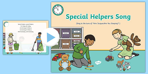 Special Helpers Song PowerPoint