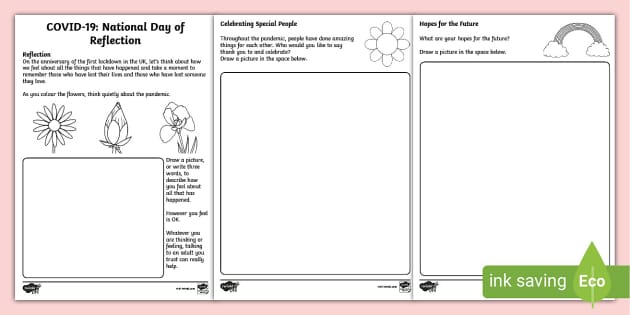 COVID-19 National Day of Reflection EYFS Activity - Twinkl