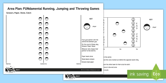 KS2 Running and Throwing Games Adult Guidance