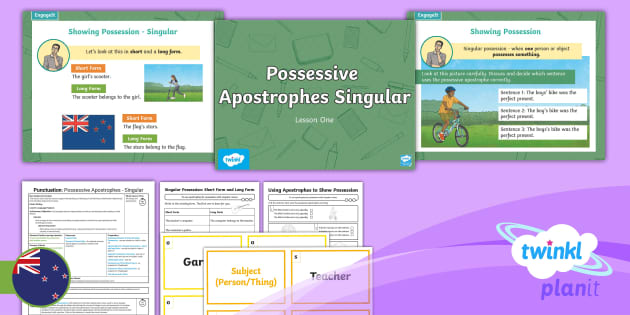 Level 3 Writing: Punctuation Possessive Apostrophe Singular