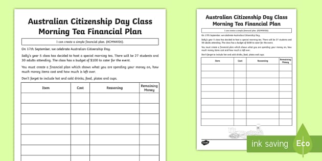 Australia Citizenship Day Class Financial Plan AC9M5N08 australia-citizenship-day-class-financial-plan-ac9m5n08
