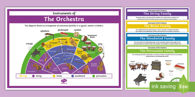 Orchestra Instruments Poster Pack (Hecho por educadores)