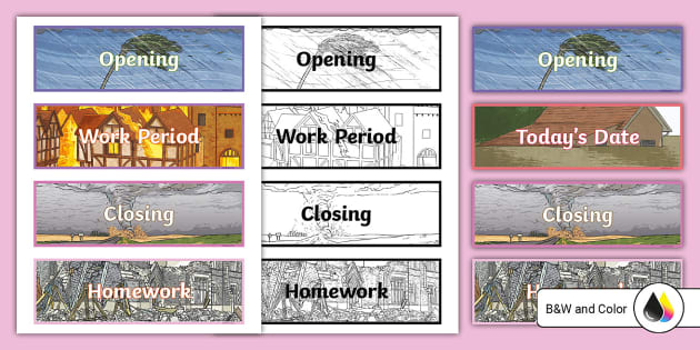 Natural Phenomena Display Signs for 3rd-5th Grade - Twinkl
