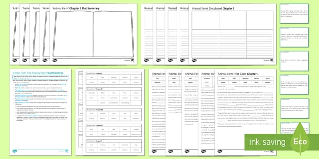 GCSE Plot Activity Pack to Support Teaching on 'Animal Farm' by George ...