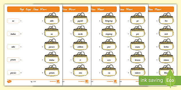 Ngā Kupu Āhua Māori - Māori Describing Words Matching Activity - Te Reo ...