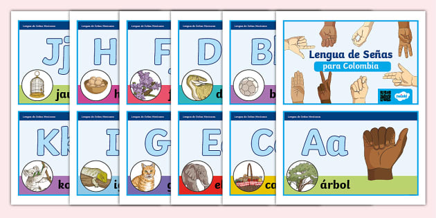 Abecedario - lenguaje de señas colombiano - Twinkl Colombia