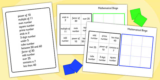 Mathematical Bingo (teacher made) - Twinkl