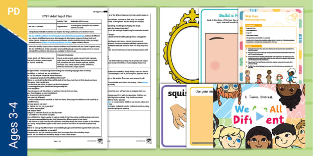 We Are All Different Malleable Self-Portraits Plan and Resource Pack