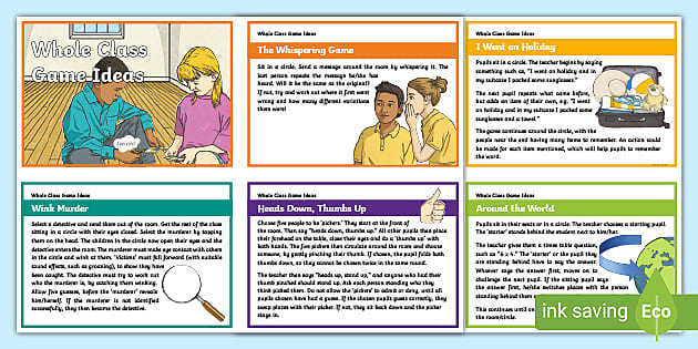 Classroom Game Ideas For High School