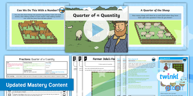 White Rose supporting Year 1 'Find a quarter (2)' - Twinkl