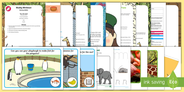 Childminder Zoo-Themed EYFS Resource Pack (teacher made)