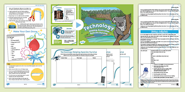 Technology Helping Threatened Species Pack (teacher made)