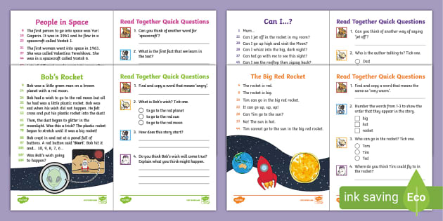 Phonetically-Decodable Reads: Journey to Space (Phases 2-5)