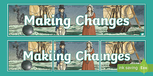 Making Changes Year 5 Integrated Unit Display Banner