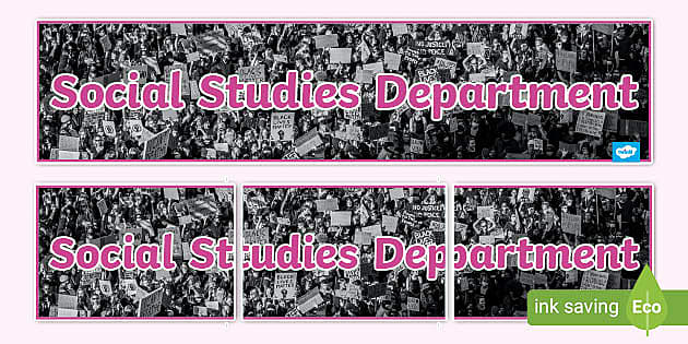 Social Studies Department Third Level Display Banner
