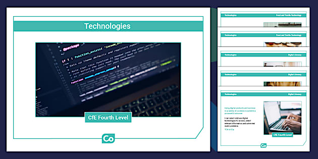 CfE Fourth Level Technologies Experiences and Outcomes Display Posters CfE Fourth Level Technologies Experiences and Outcomes Display Posters