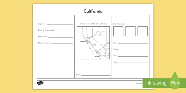 California Travel Brochure Project (teacher made) - Twinkl