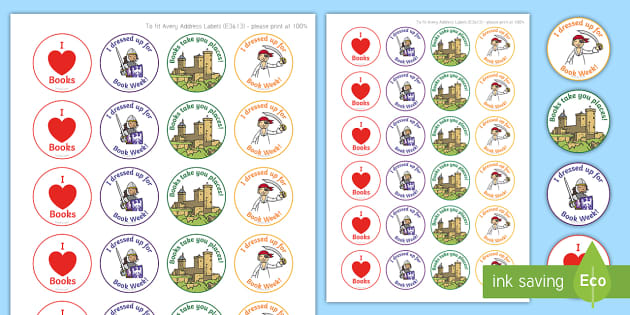 Book Week Reward Stickers - Australia (Teacher-Made)