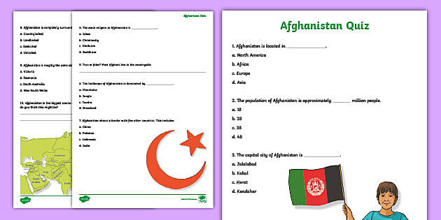 Crash Course Podcast Afghanistan Quiz (teacher made)