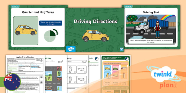 Show a Quarter Turn and a Half Turn in a Number of Situations (Driving