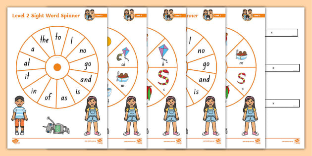Twinkl Phonics Level 2: Sound Spinners (teacher made)