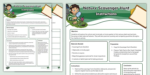 STEM Outdoors: Nature Scavenger Hunt (teacher made) - Twinkl