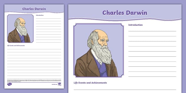Charles Darwin Biography Template (creat de profesori)