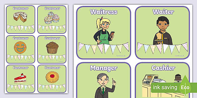 Tea Shop Role Play Badge (teacher made) - Twinkl