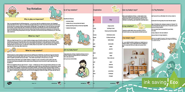 Toy Rotation Guide (teacher made) - Twinkl