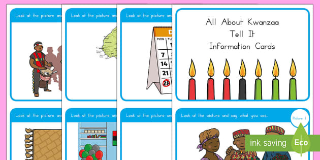 All About Kwanzaa Tell It Cards - Kwanzaa, black history, festival ...