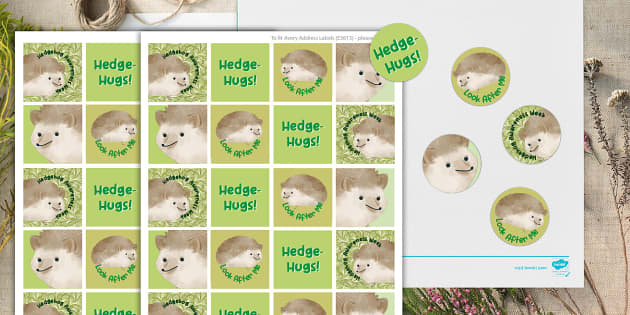 Hedgehog Awareness Week - Printable Stickers (teacher made)