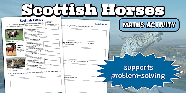 Year of the Horse: Scottish Horses Maths Activity