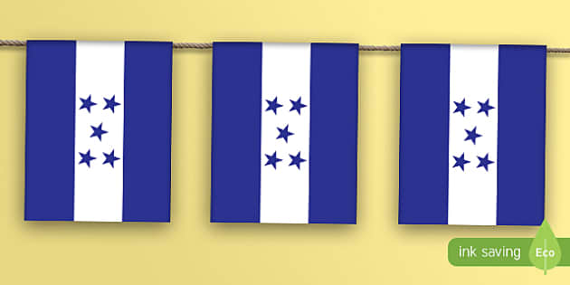 Honduras Flag Bunting (Teacher-Made) - Twinkl
