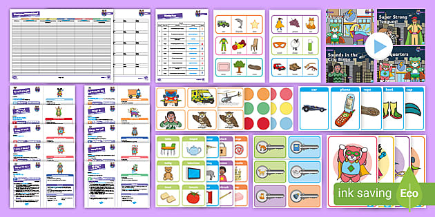 Phonics Level 1 Week 31 Superheroes Weekly Lesson Pack