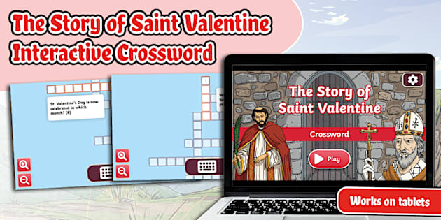 The Story of Saint Valentine Interactive Crossword