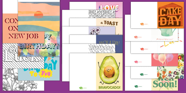 Assorted all occasion greeting card set | Twinkl Party