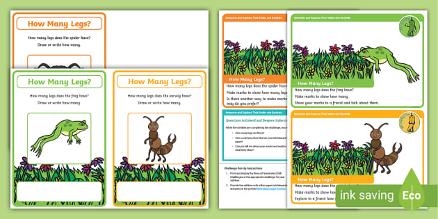 EYFS Maths Records Using Marks Chilli Challenges: Minibeasts