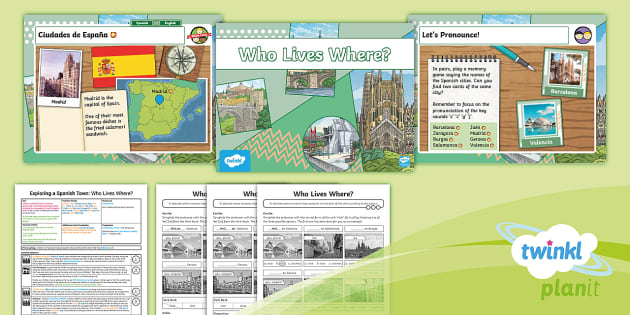👉 PlanIt Year 6 Spanish Lesson: Who Lives Where?