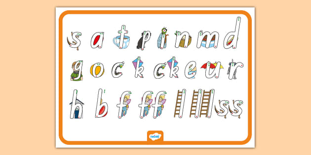 Phonics Level 2 Letter Formation Handwriting Desk Mat