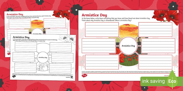 * NEW * KS1 Armistice Day Mind Map (teacher made) - Twinkl