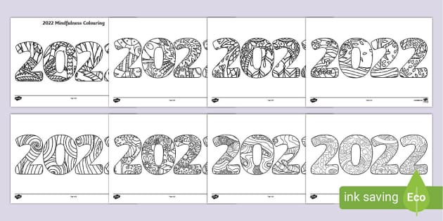 2022 Mindfulness Colouring (teacher made)