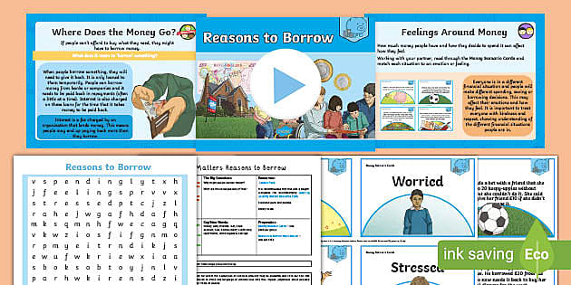 FREE! - LKS2 Money Matters Lesson 3: Reasons to Borrow Lesson Pack